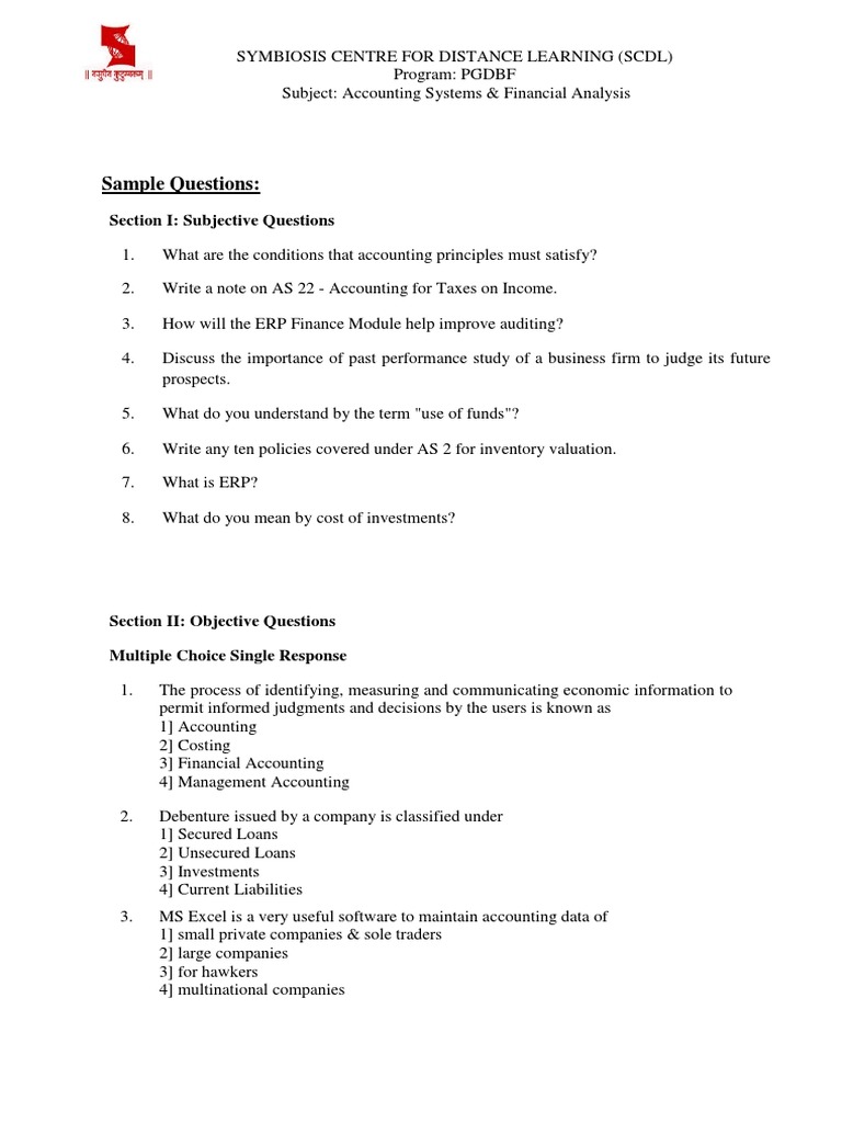 Accounting Systems & Financial Analysis Guide | PDF | Equity (Finance ...