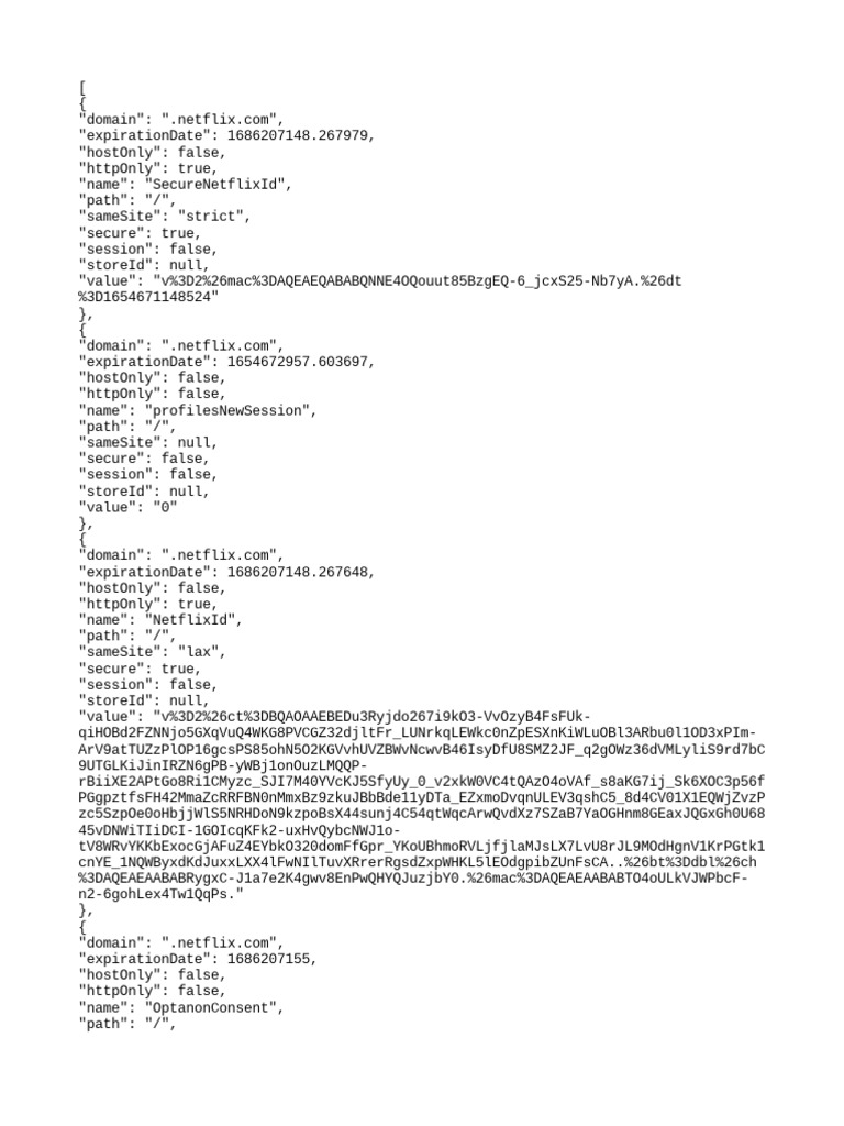 Netflix Cookies 1 | PDF | Http Cookie | Application Software