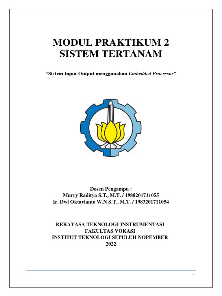 Modul Praktikum 2 Sistem Tertanam | PDF