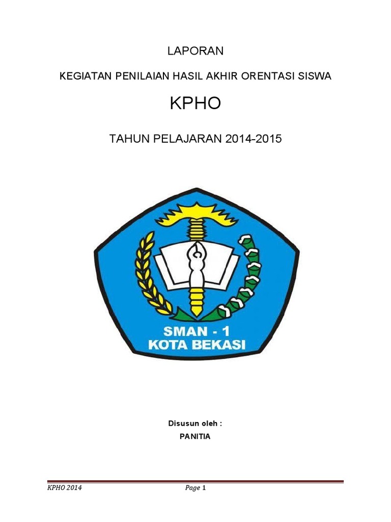 Kegiatan Penilaian KPHO 2014 SMAN 1 Bekasi | PDF