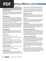 Plaster and Stucco Lath Installation Guide | PDF | Plaster | Framing ...