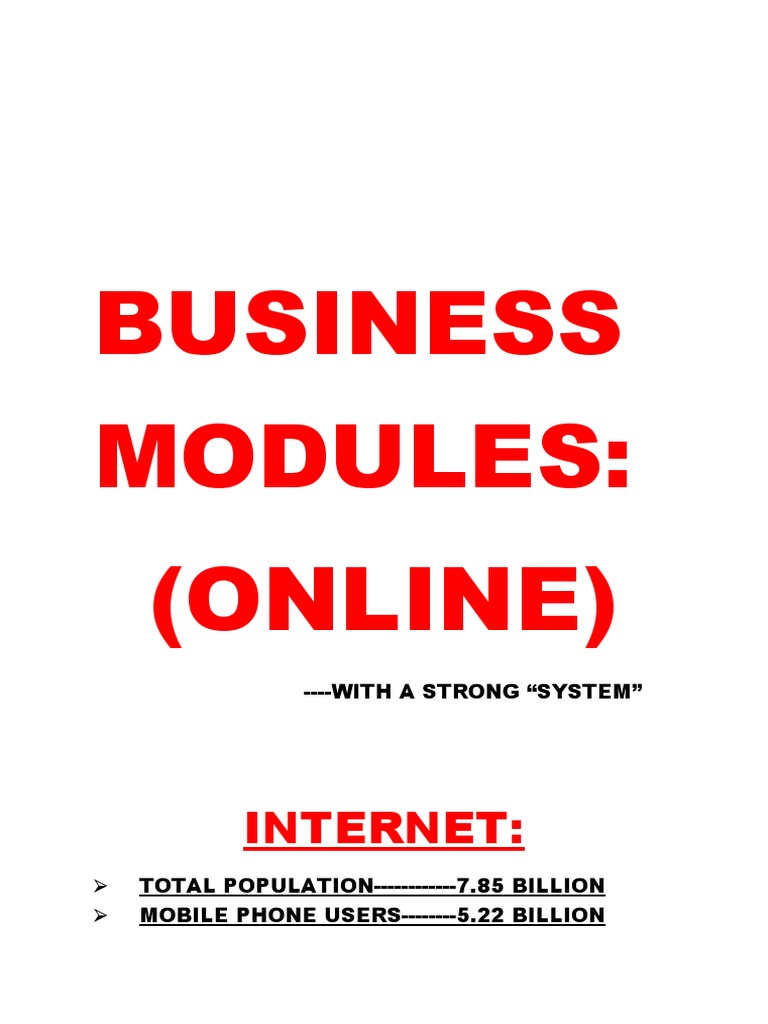 Business Module | PDF | Microsoft | Business