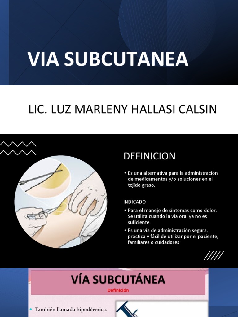 SUBCUTANEA | PDF