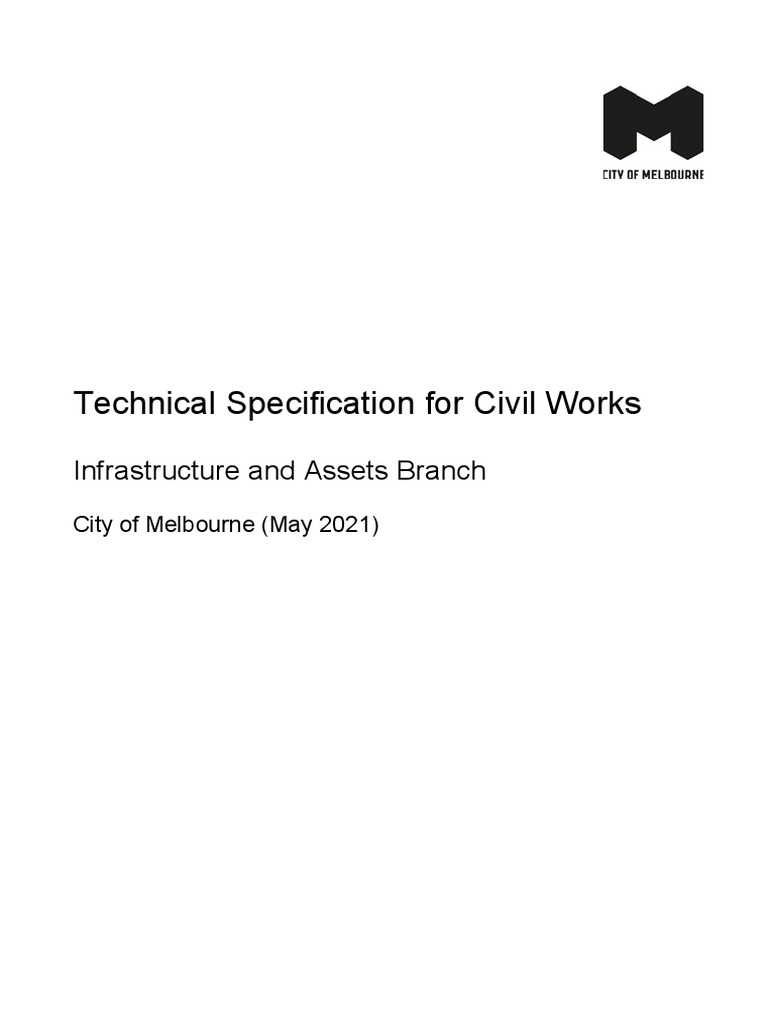 Technical Specification Civil Works | PDF | Specification (Technical ...