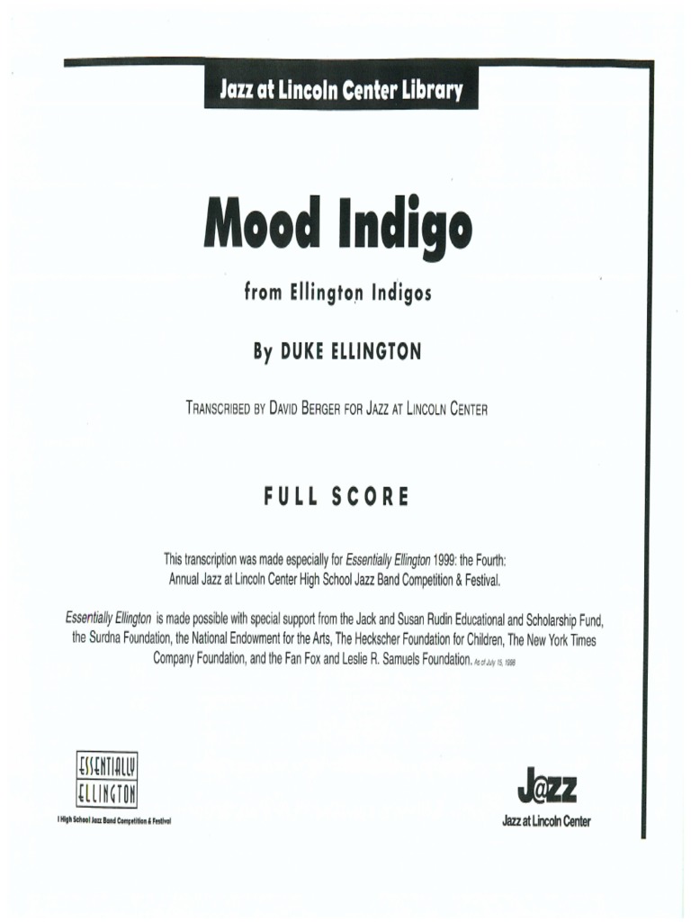 Mood Indigo - Score | PDF