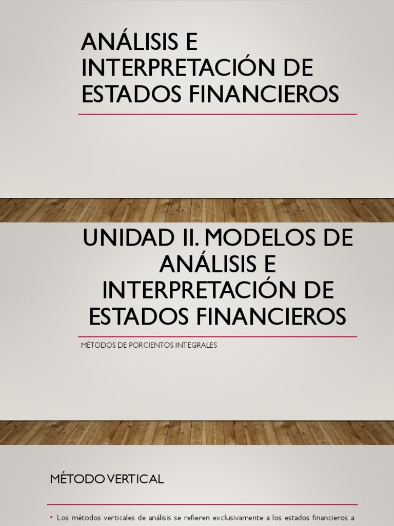 Porcientos Integrales Analisis Financiero | PDF | Estado de resultados | Economias