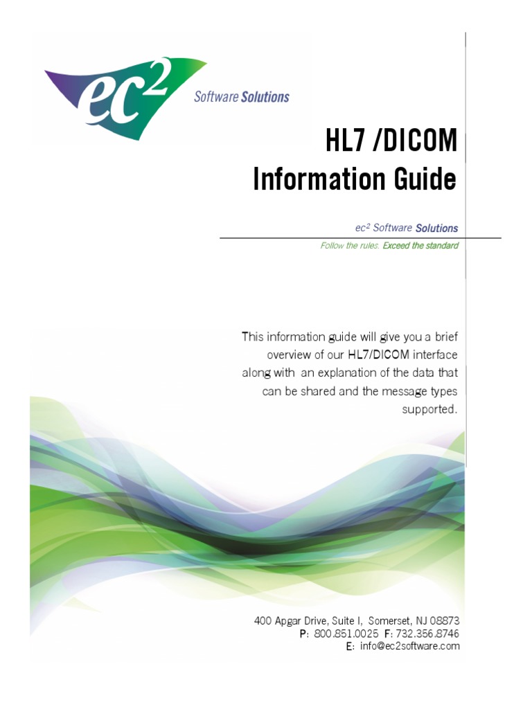 Hl7 /dicom Information Guide | PDF | Medical Imaging | Computing