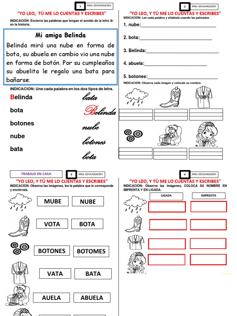 Actividades de Lectura y Escritura | PDF