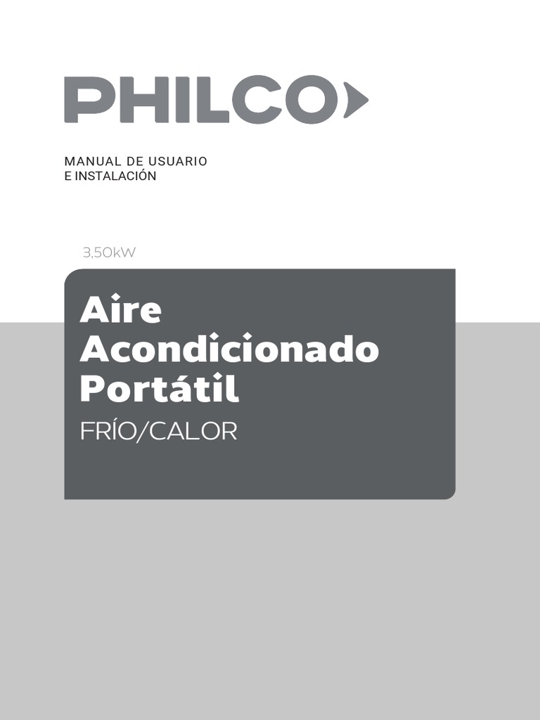 Aire PHILCO | PDF | Aire acondicionado | Control remoto
