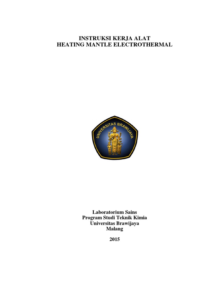 INSTRUKSI KERJA ALAT Heating Mantle Electrothermal | PDF