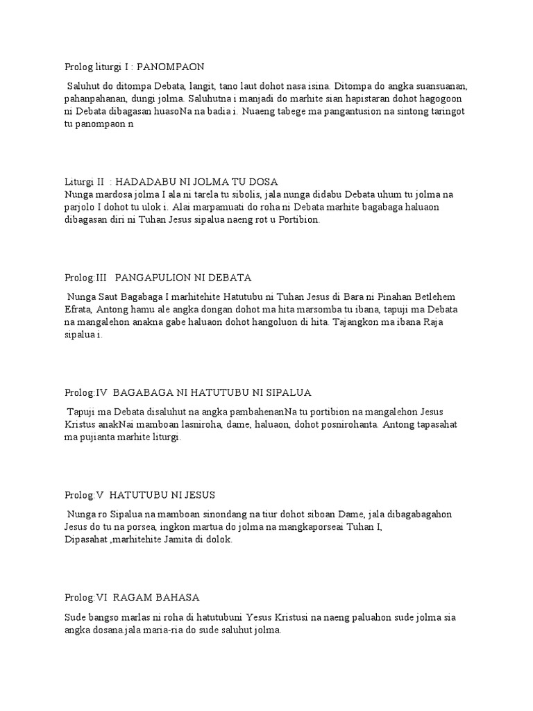 Prolog Bahasa Batak | PDF