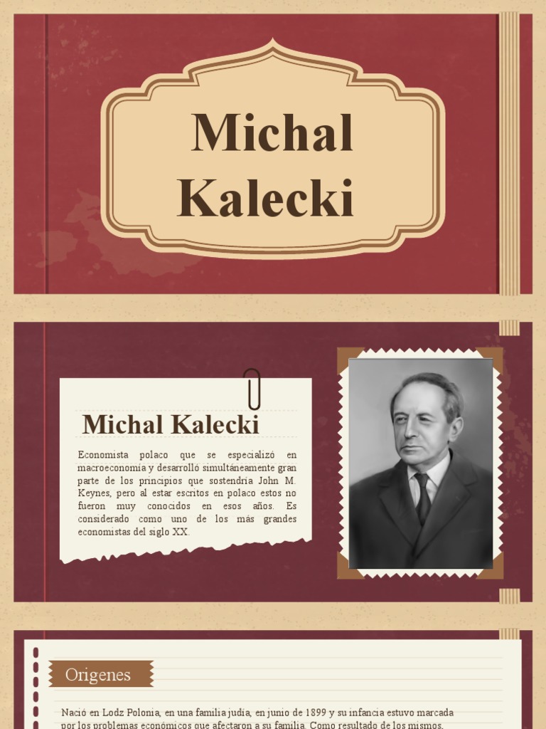 Michal Kalecki: Pionero de la Macroeconomía | PDF | Economía política ...