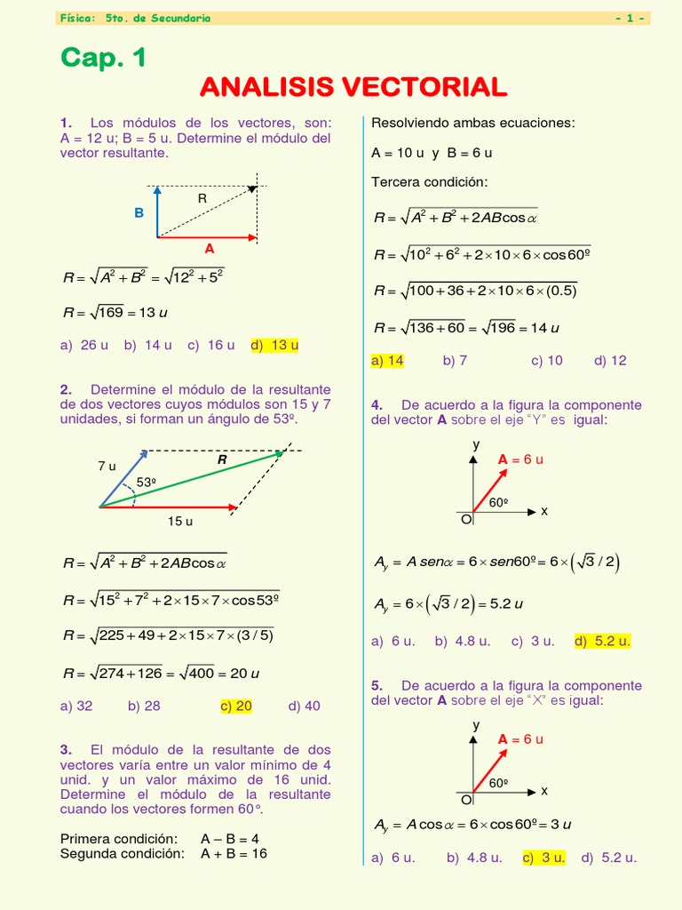 Vectores | PDF | Vector Euclidiano | Cálculo multivariable