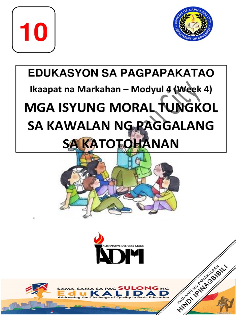 Mga Isyung Moral Tungkol Sa Kawalan NG Paggalang Sa Katotohanan | PDF