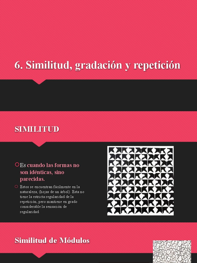 Principios de similitud, gradación y repetición en diseño gráfico | PDF ...