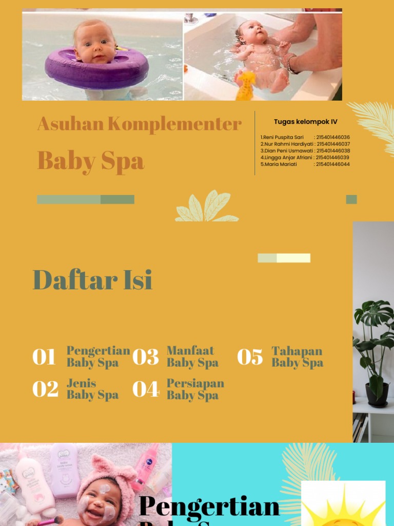 Manfaat dan Jenis Baby Spa untuk Bayi | PDF