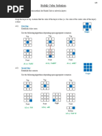 Rubik'S Cube Solution: Printable Cheat Sheet: Step 1: Cross Step 2 ...