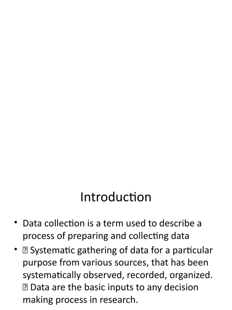 Data Collection Methods | PDF | Interview | Survey Methodology