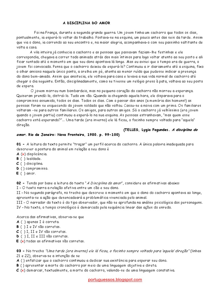 A Disciplina Do Amor | PDF | Cães | Amor