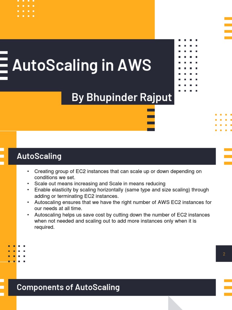 Autoscaling in Aws: by Bhupinder Rajput | PDF | Information Technology | Software Engineering