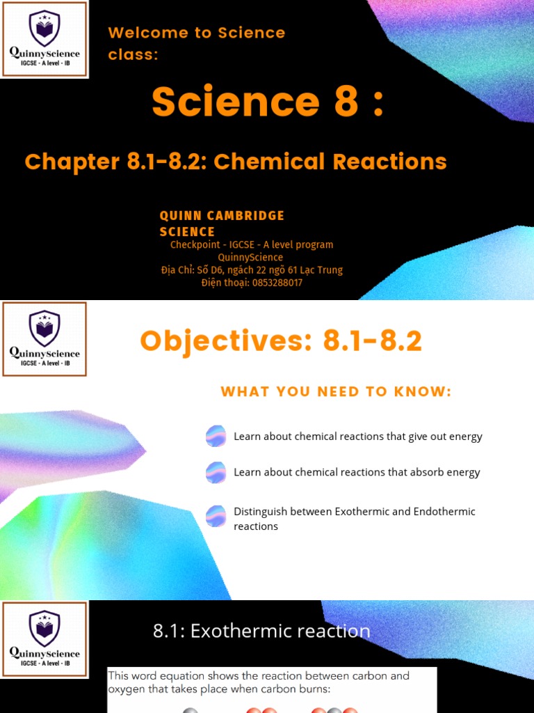 Science 8 Chapter 8 Chemical Reaction 8.1-8.2 | Download Free PDF ...