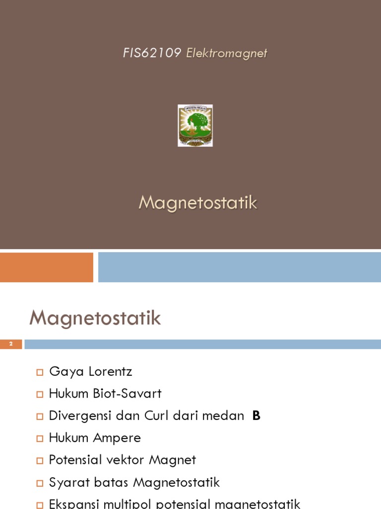 MAGNETOSTATIK | PDF