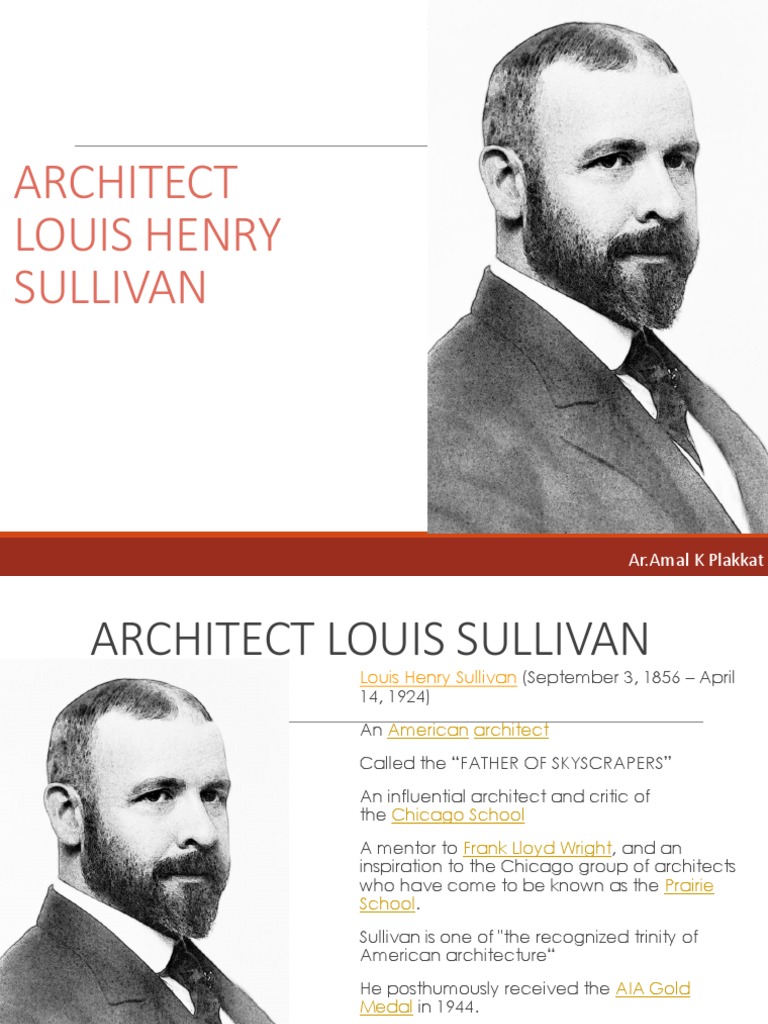 Louis Sullivan Works | PDF | Architectural Design | Architecture