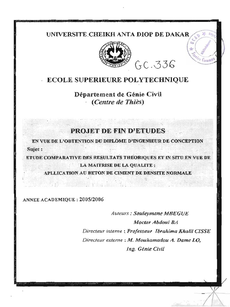 Pfe GC 0336 | PDF | Béton | Ciment