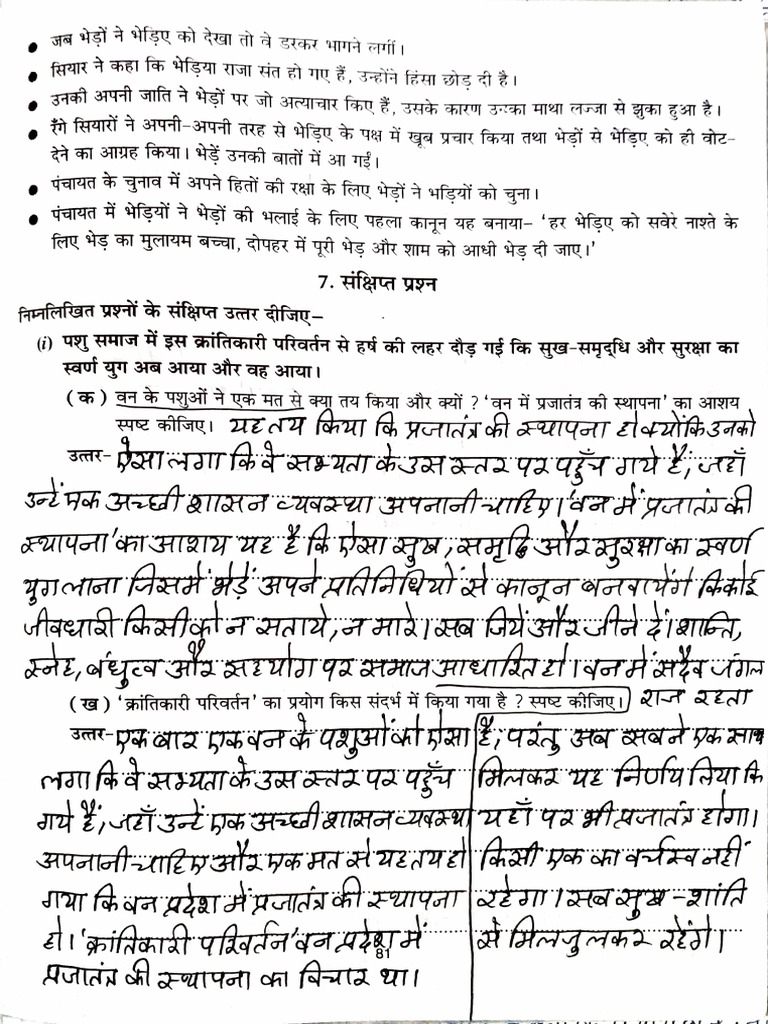 Bhede Aur Bhediyen Notes&Workbook | PDF