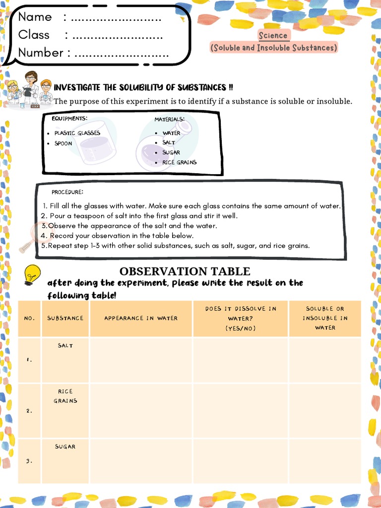 Solid and Liquids Reflection | PDF | Solubility | Materials