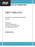 Swot Analysis of Mechanical Department U | PDF | Swot Analysis | Cognition