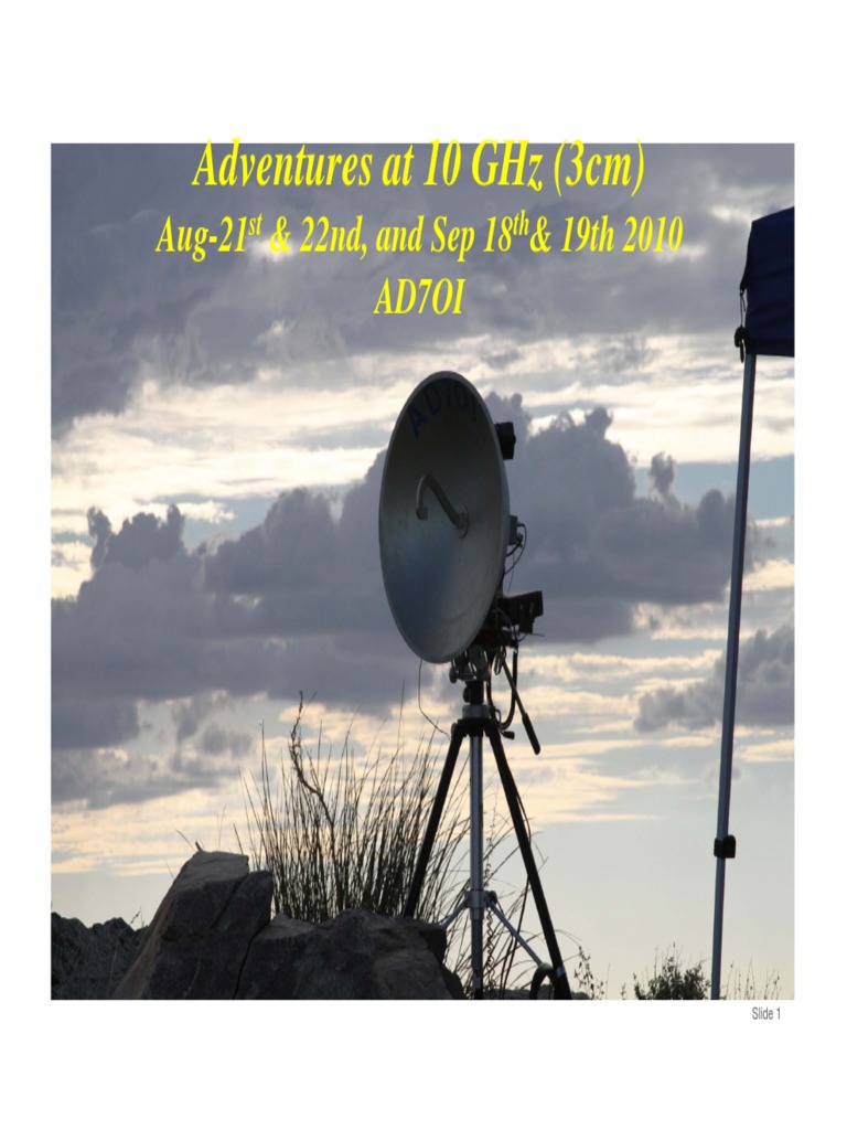10GHZ Presentation 2010 | PDF | Radio Propagation | Communication