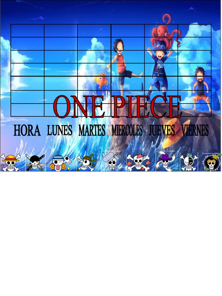 Horario One Piece | PDF