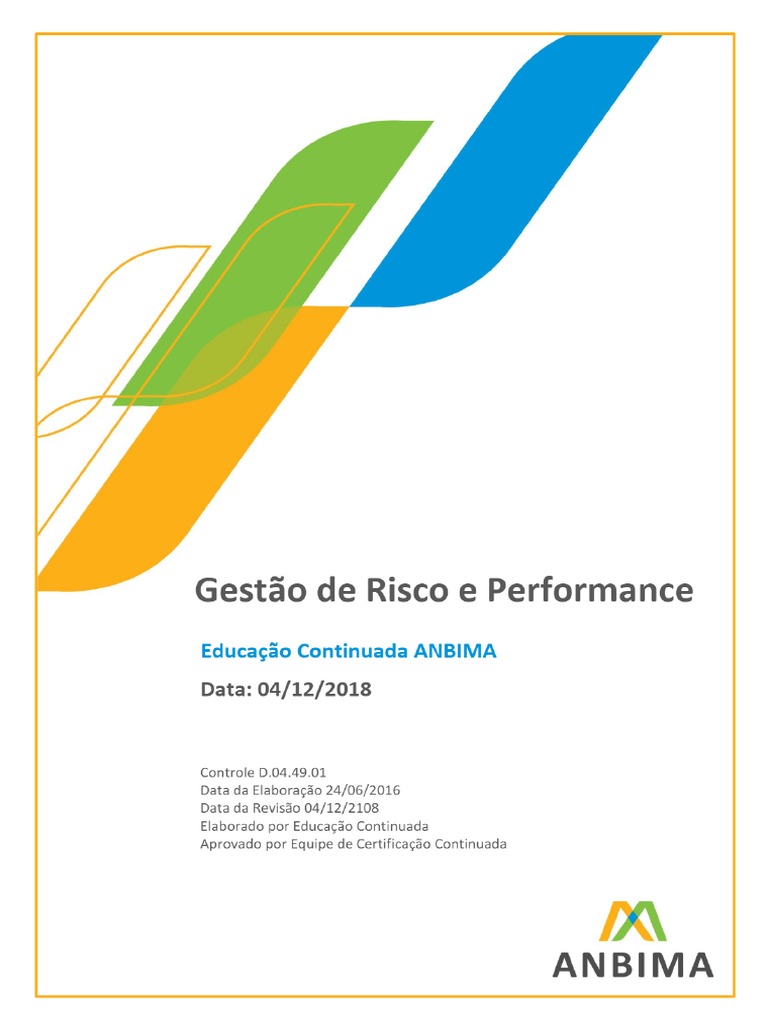Gestão de Risco e Performance ANBIMA | PDF