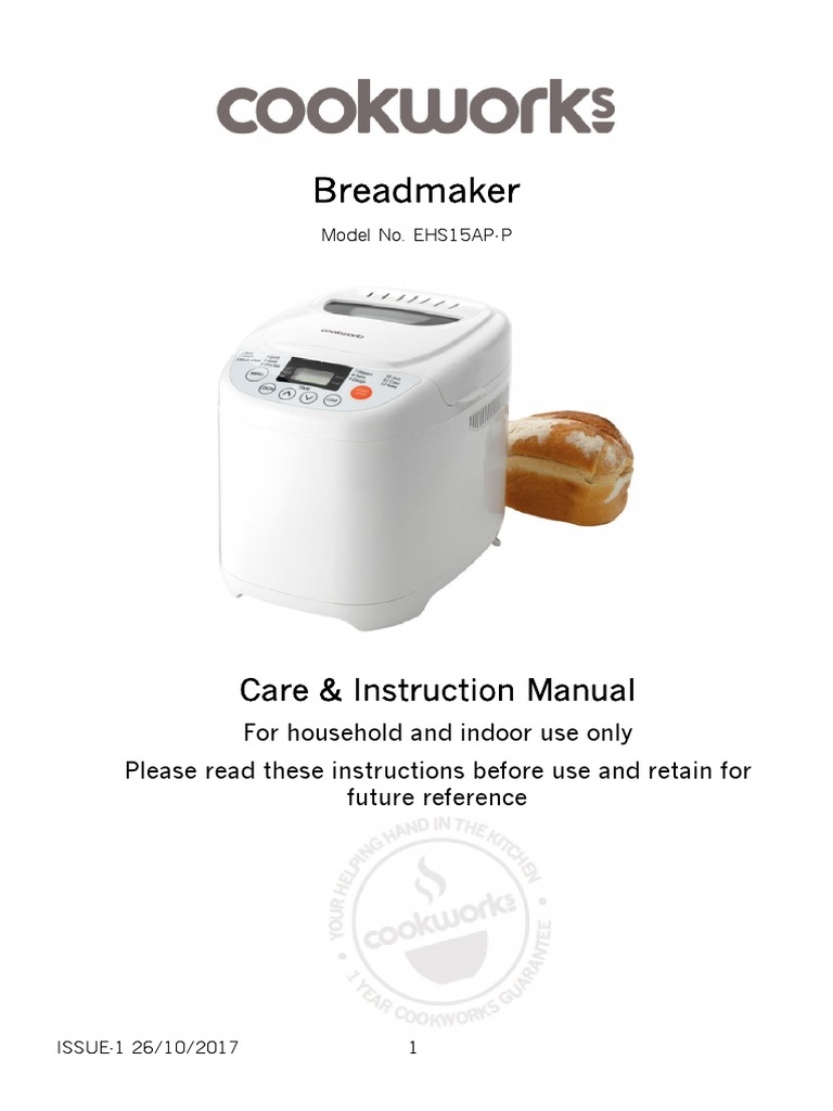 Breadmaker: Care & Instruction Manual | Download Free PDF | Breads | Cakes