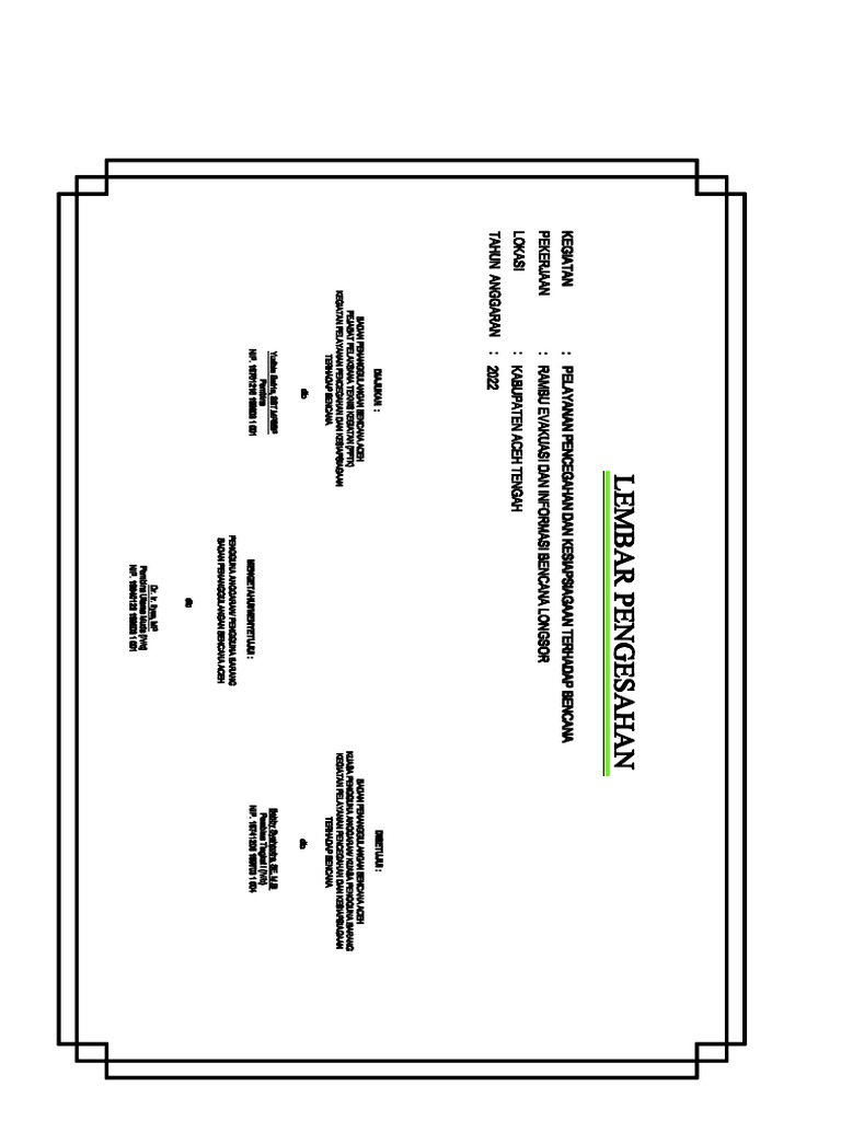 Rambu Bencana Longsor Aceh Tengah1 | PDF