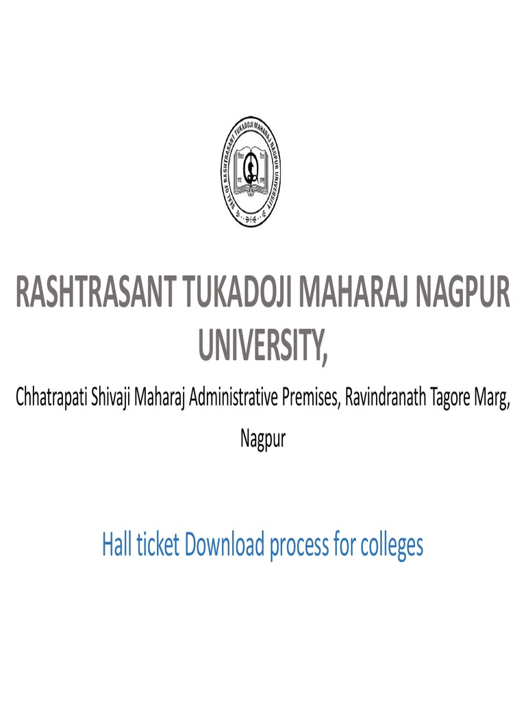 How To Download Hallticket | PDF