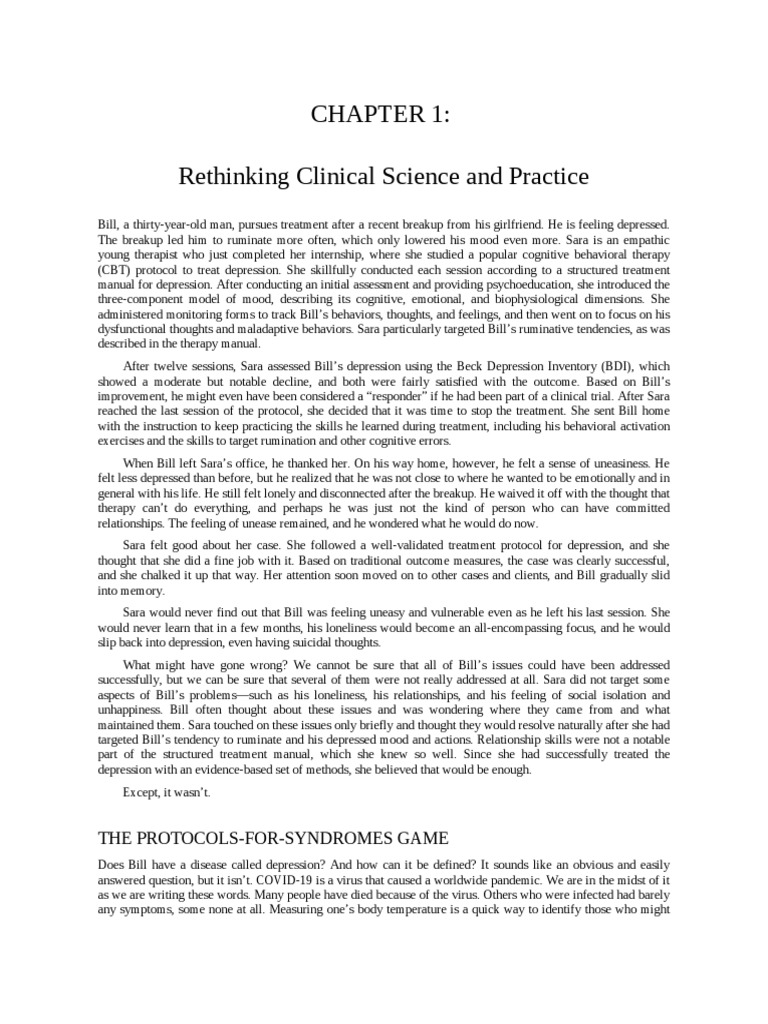 Learning Process-Based Therapy CAP 1 | PDF | Psychotherapy | Mental Disorder