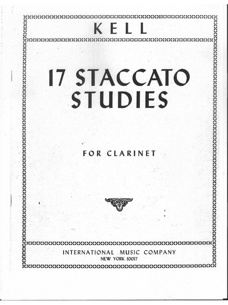 17 Staccato Studies For Clarinet | PDF