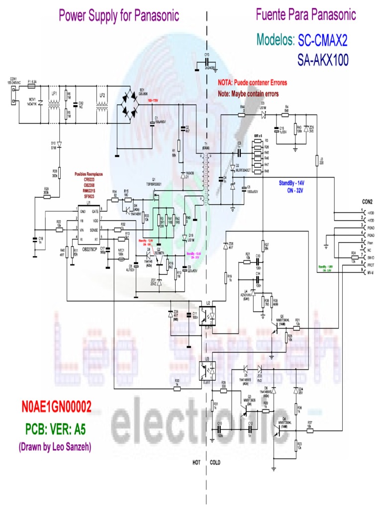 Panasonic Sc-Cmax2 Sa-Akx100 Smps | PDF