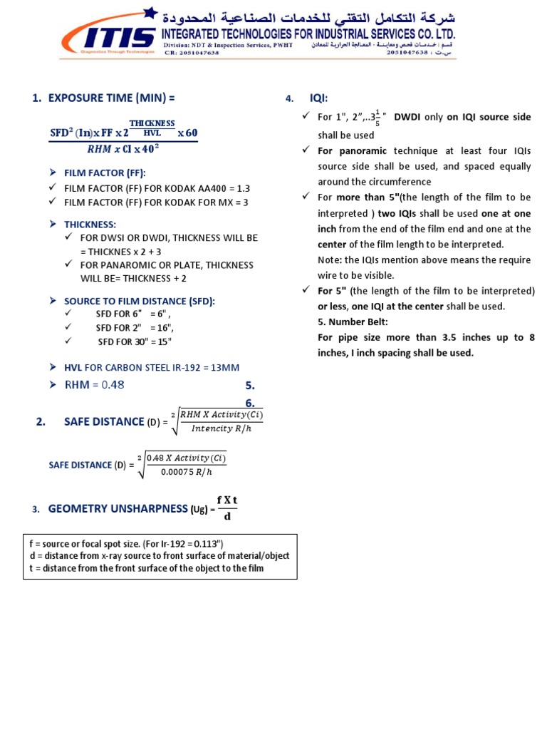 RT Pratical Exam Formulas | PDF