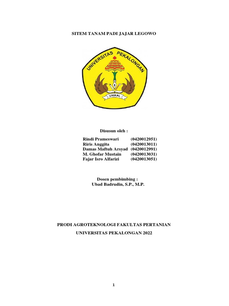 Sistem Tanam Padi Jajar Legowo | PDF