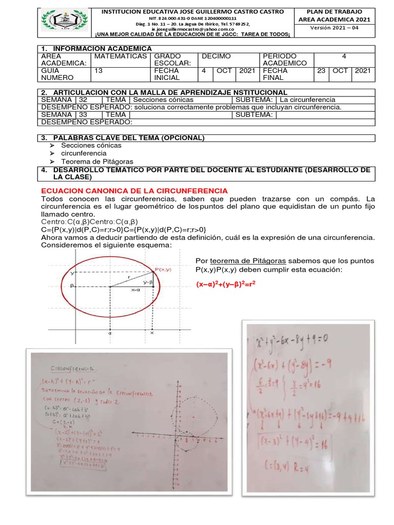 Guía 13 Matemáticas Decimo | PDF | Objetos matemáticos | Matemáticas