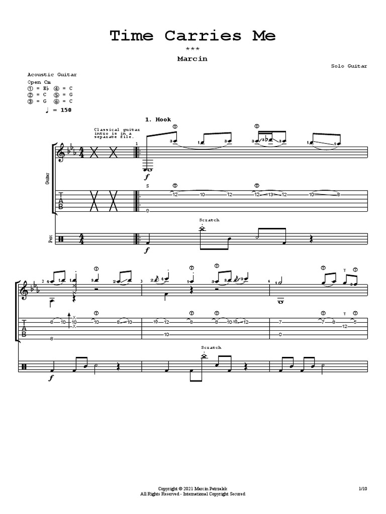 1 Time Carries Me - Marcin (TAB) | PDF | Celtic Musical Instruments ...