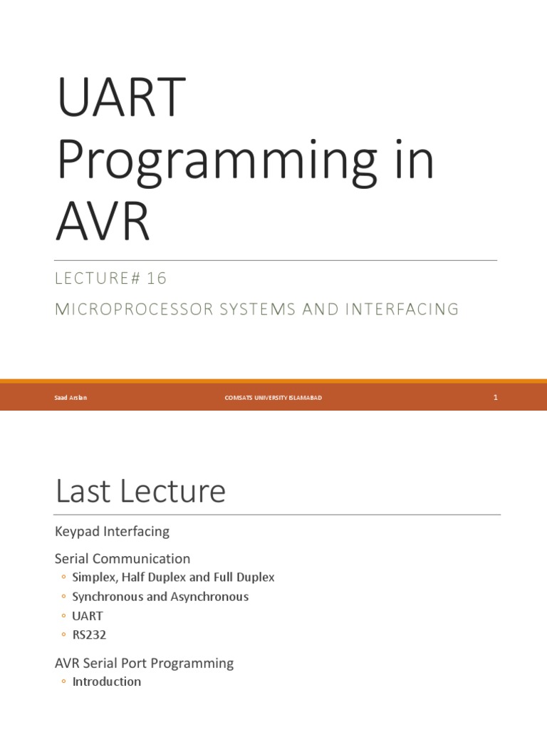 FA21 Lec16 2021-11-06 UART Programming | PDF | Computer Engineering ... FA21 Lec16 2021-11-06 UART Programming | PDF | Computer Engineering ...