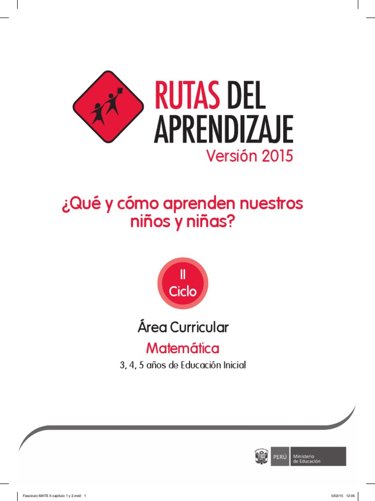 Rutas Del Aprendizaje Versión 2015 Qué Y Cómo Aprenden Nuestros Niños