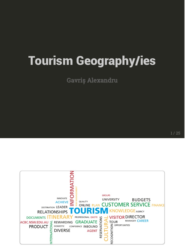 Geografia Turismului Cursuri | PDF | Tourism | Switzerland
