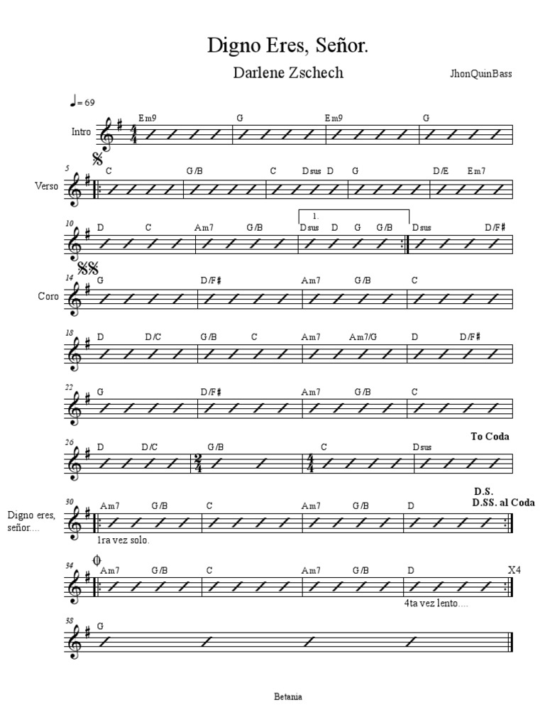 Digno Eres, Señor - Hillsong | PDF