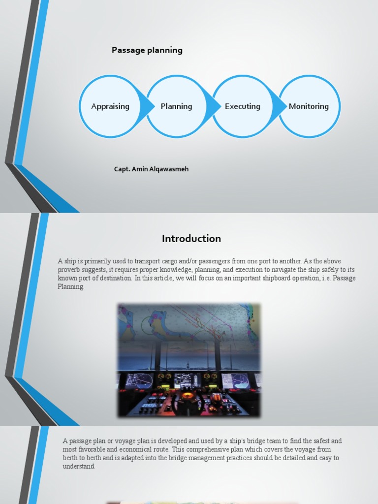 Passage Planning: Monitoring Executing Planning Appraising | Download ...