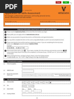 VETASSESS Statement of Service Template | PDF | Employment | Labor